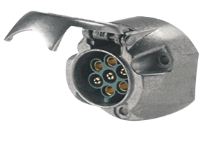 7 Pole Socket (Metal) - Trailer Parts Online - Krueger Spare Parts Shop